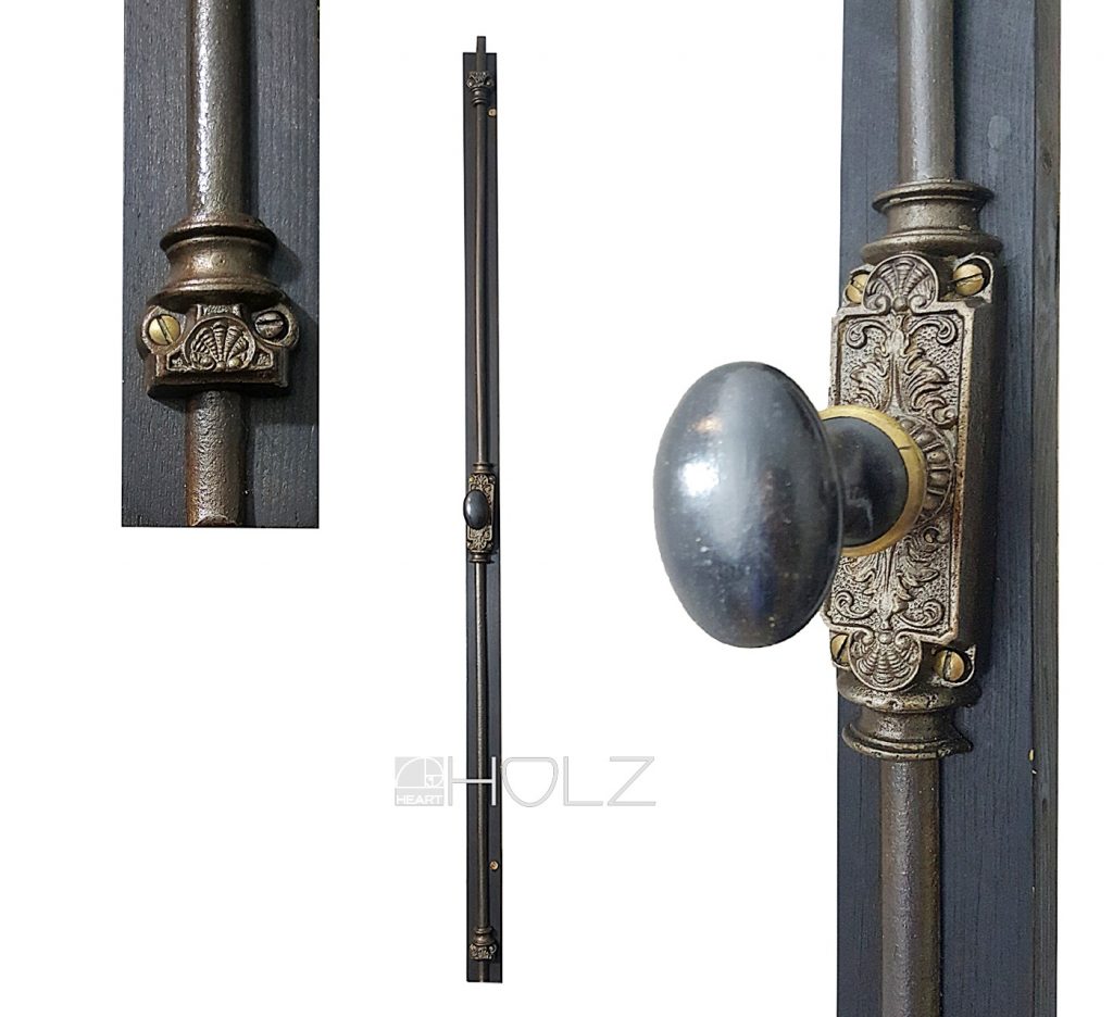 Fenster Basküle antik Gründerzeit Stangenverschluss alt 119 cm